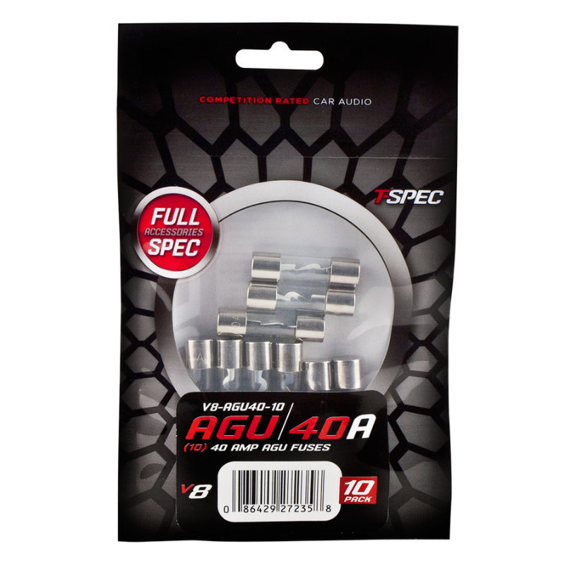 Nickel Plated 40 Amp AGU Fuses V8 Series - 10 Pack – Burton-Racing