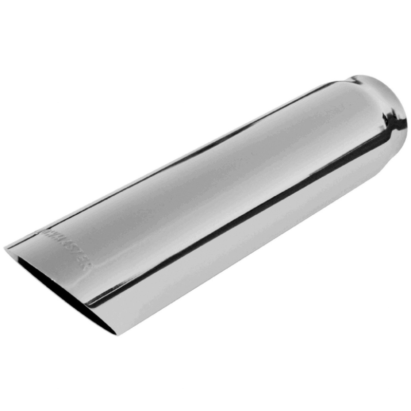 Exhaust Tip - 3" Cut Angle Polished SS Fits 2.5" Tubing - Weld On ...