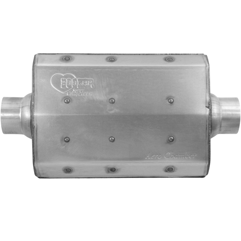 Aero Chamber Muffler - 3" Inlet Centered/Outlet Centered – Burton-Racing