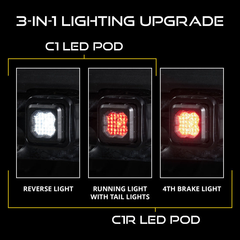 Diode Dynamics 2022+ Ford Maverick C1 Sport Hitch Mount LED Pod Revers ...