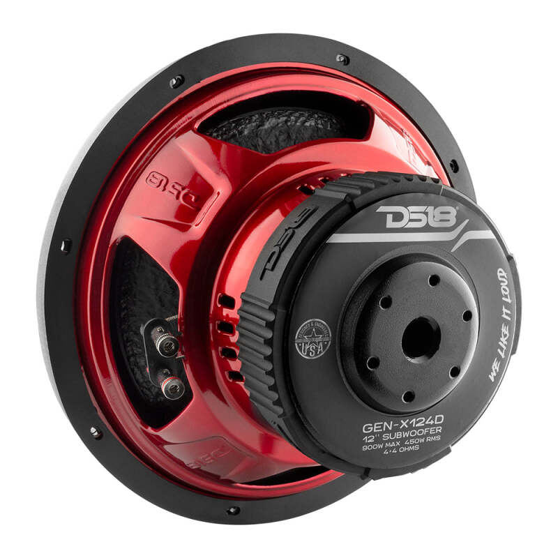 DS18 12in 450 Watts RMS 4 ohm DVC Subwoofer Ferrite Motor And Dual Voi ...