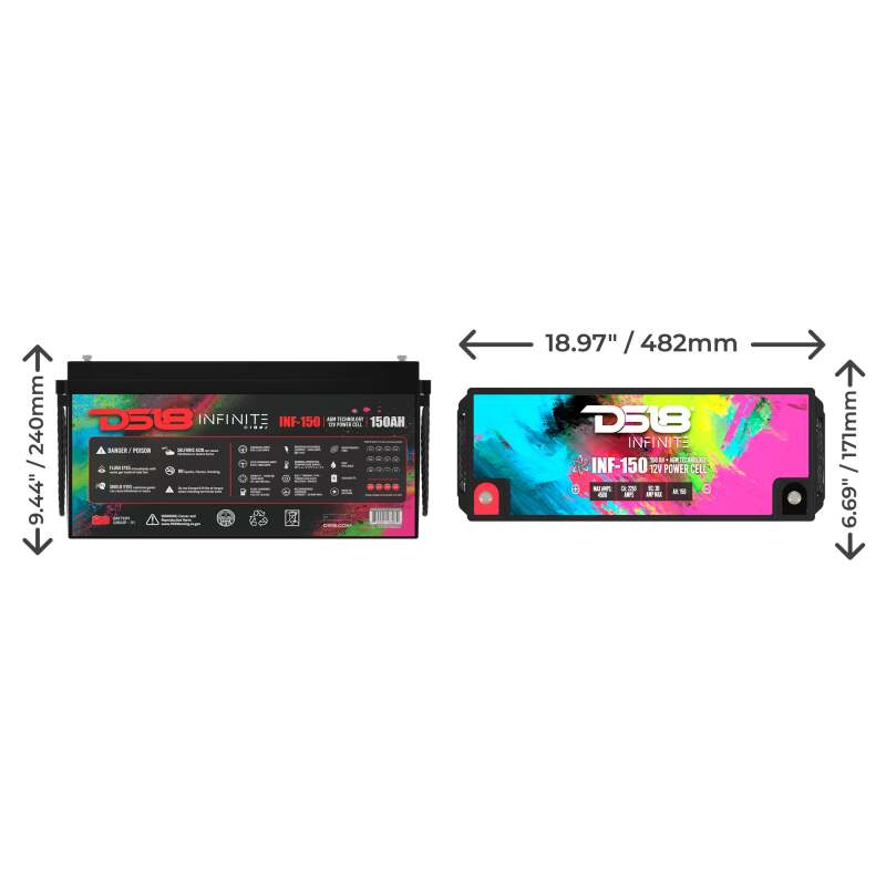DS18 4000 Watts 150 AH Infinite AGM Power Cell Battery – Burton-Racing