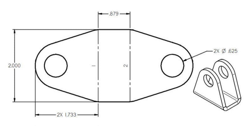 Ridetech Rod End Bracket .87 Wide – Burton-Racing
