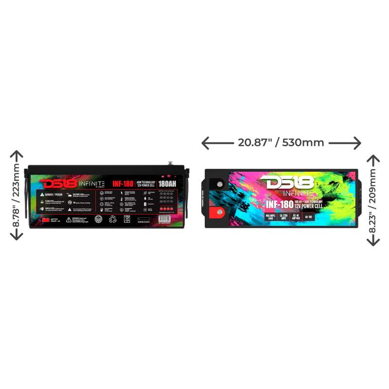 DS18 5000 Watts 180 AH Infinite AGM Power Cell Battery – Burton-Racing