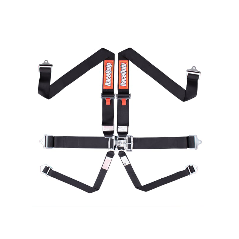 Latch & Link 6 Point Harness Set Black (3" Lap & Shoulder, 2" Sub ...