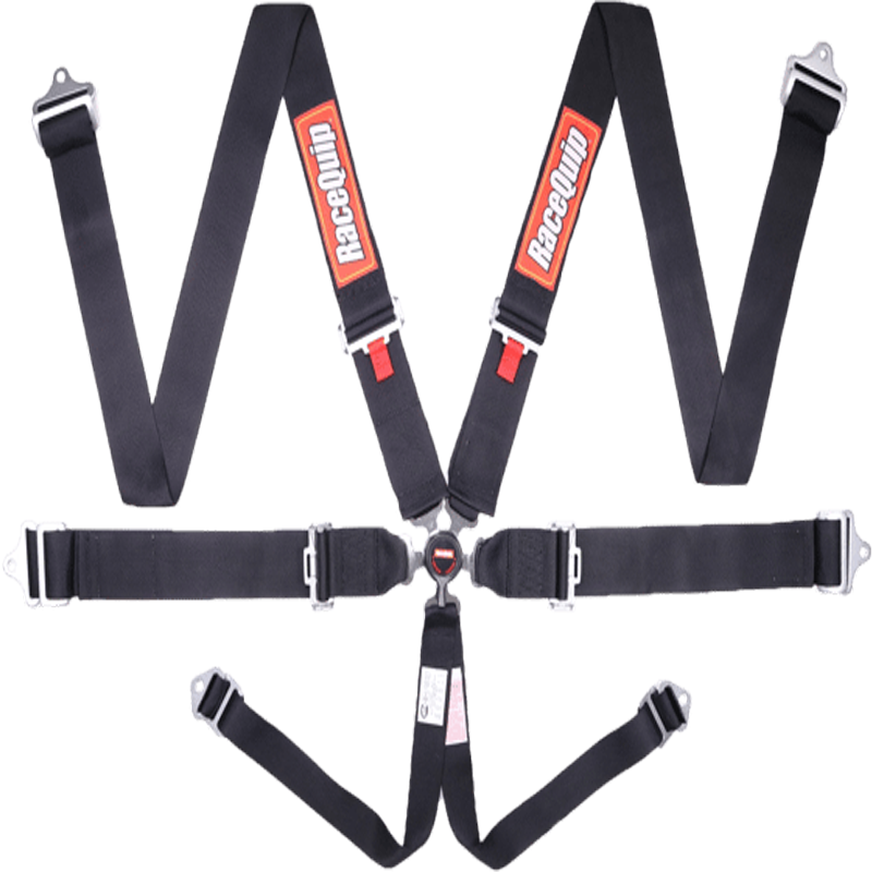 Camlock 6 Point Harness Set Black (Pull Down Lap Belt Design - 3" Lap ...