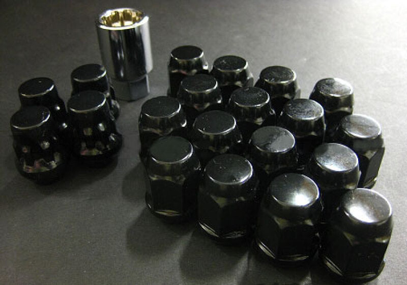Project Kics 16 LUGS + 4 LOCKS Black Bullock And Nut Set - 12X1.50 ...