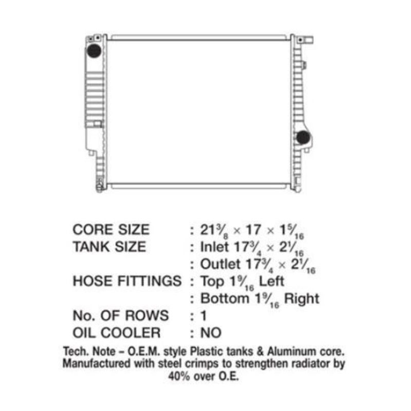 BMW 323i 2.5L 1998 OEM Plastic Radiator – Burton-Racing