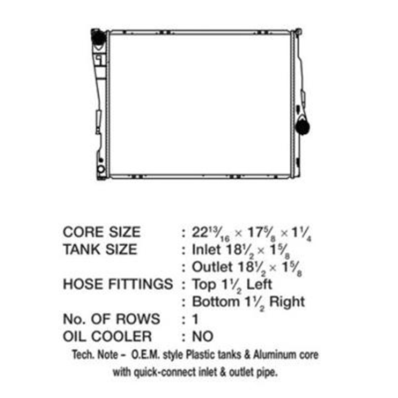 BMW 320i 01-05 Aluminum Radiator – Burton-Racing