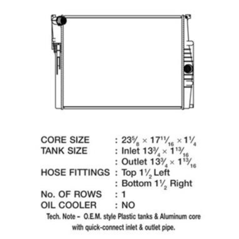 BMW i3 0.6L 14-19 OEM Plastic Radiator – Burton-Racing