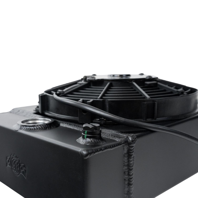 Universal Drag Race / Tuck Radiator w/9in Spal Fan - 10.5" H x 10" L x ...