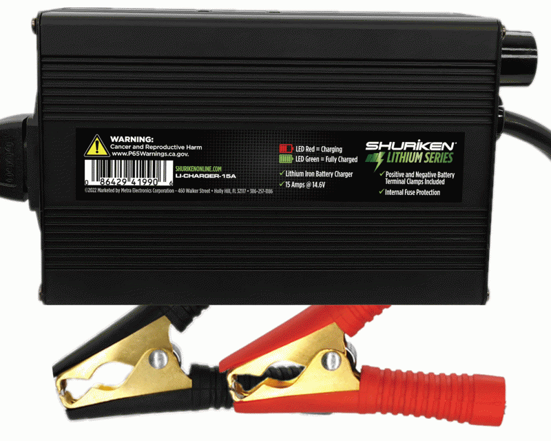 15-Amp Lithium Battery Charger – Burton-Racing