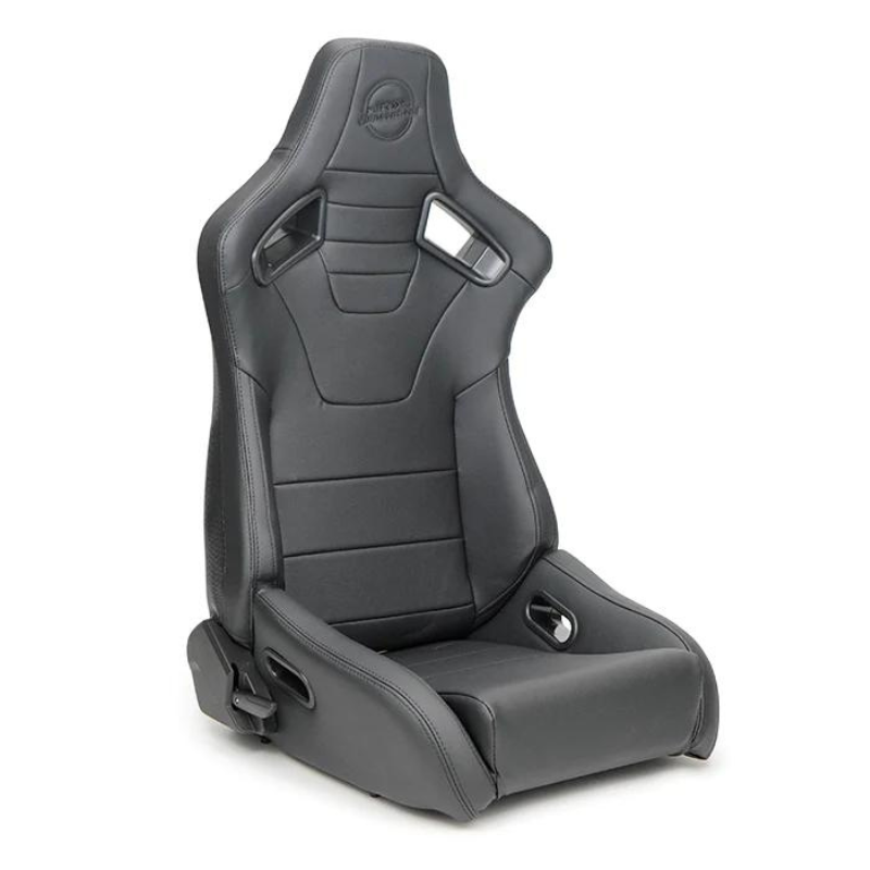 Reclinable Racing Seat - Omega Vegan Leather w/ Black Carbon Vinyl Emb ...