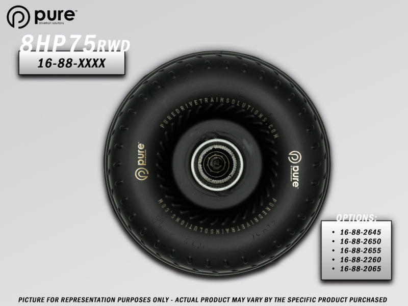 PDS 8HP75 High Performance Billet Race Torque Converter - 26/55 Stator ...