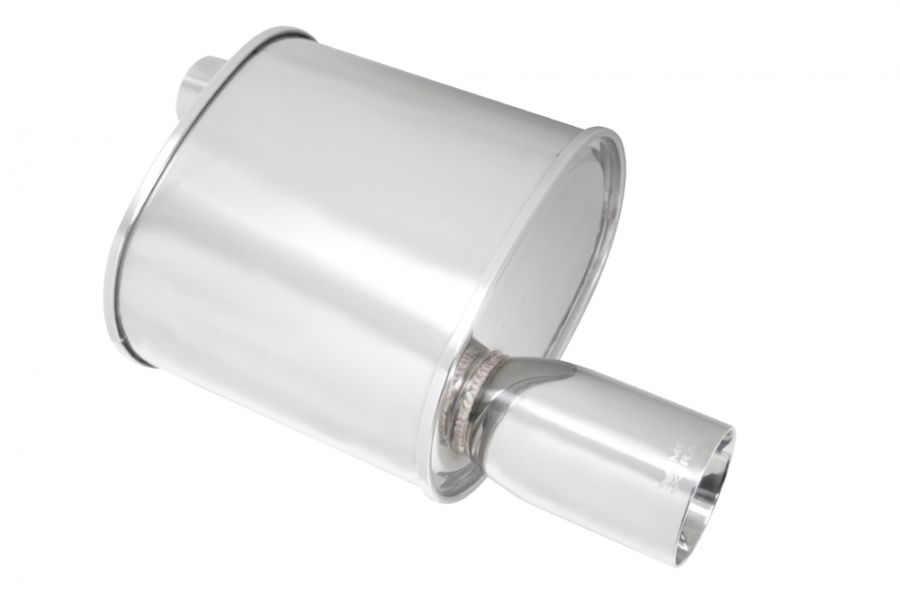 Universal Exhaust F-RT Muffler Single Stainless Roll Tips – Burton-Racing