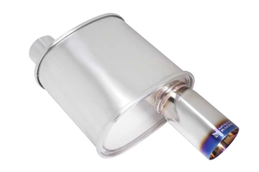 Universal Exhaust F-RT Turbo Muffler Single Burnt Roll Tips – Burton-Racing